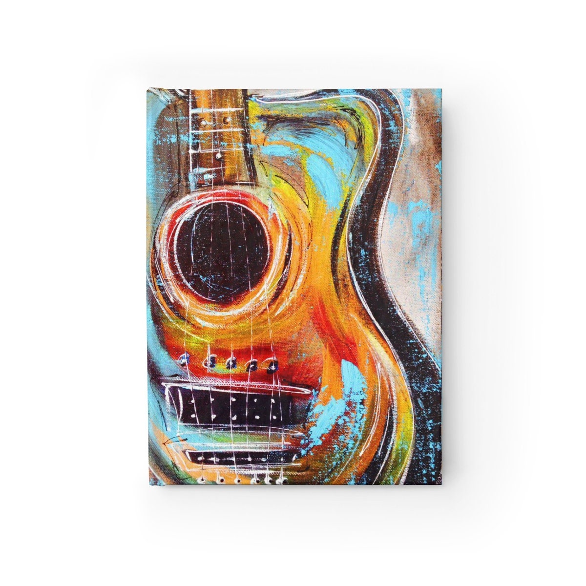 Musician's Journal Writing book Song book with guitar | Etsy