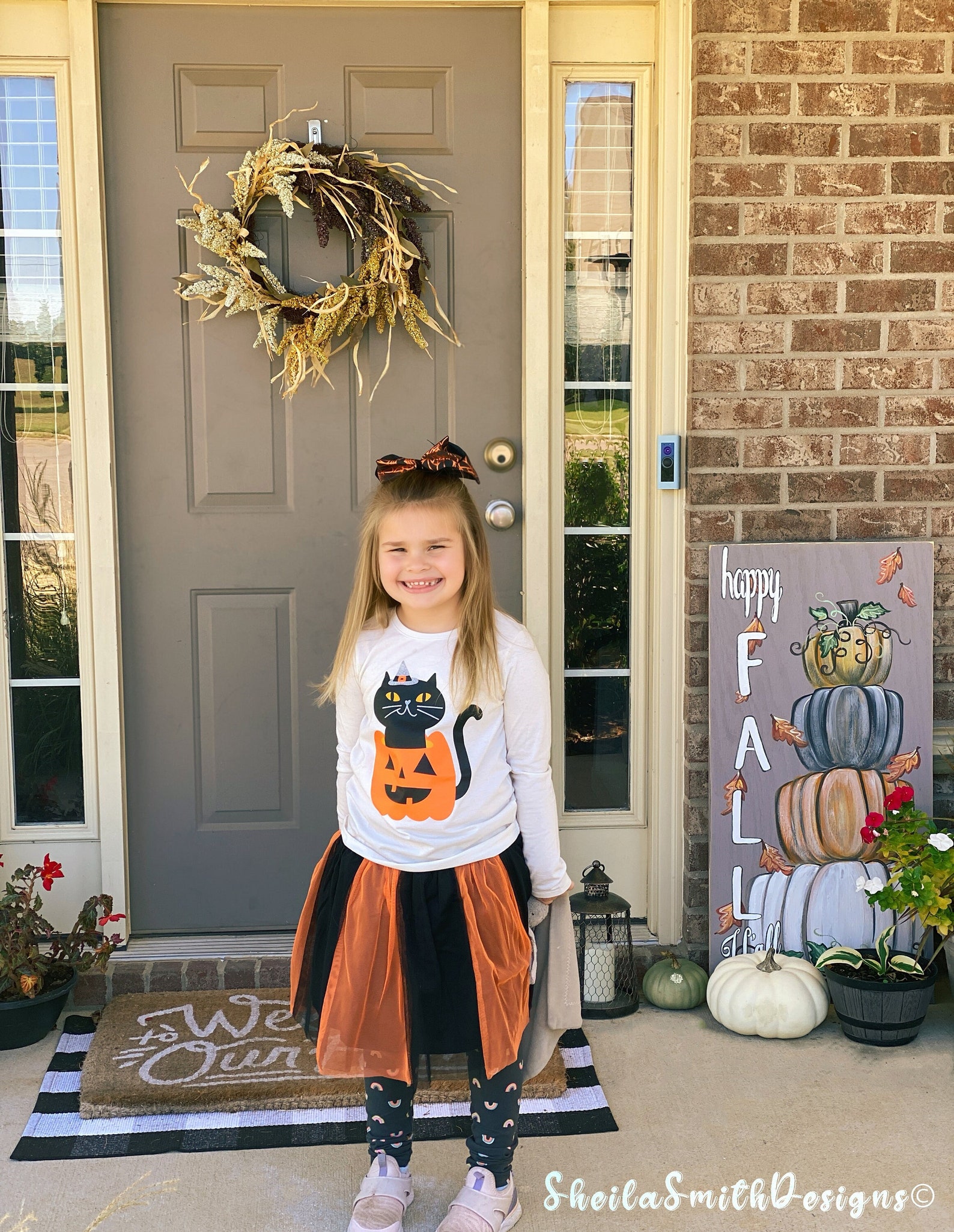 Happy Fall Y'all Pumpkin Sign, Fall Welcome Sign, Pumpkin Vertical ...