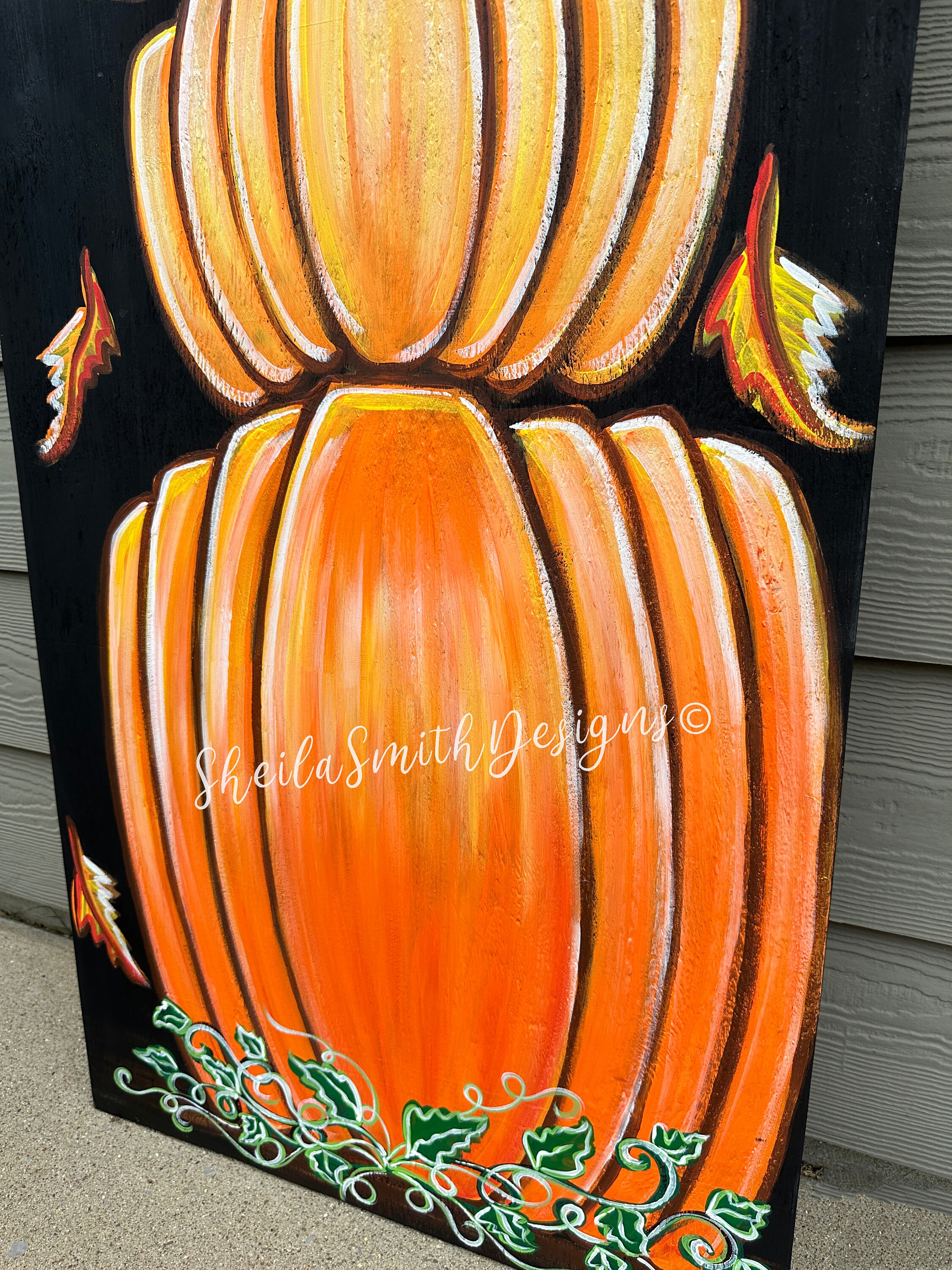 Happy Fall Y'all Pumpkin Sign, Fall Welcome Sign, Pumpkin Vertical ...
