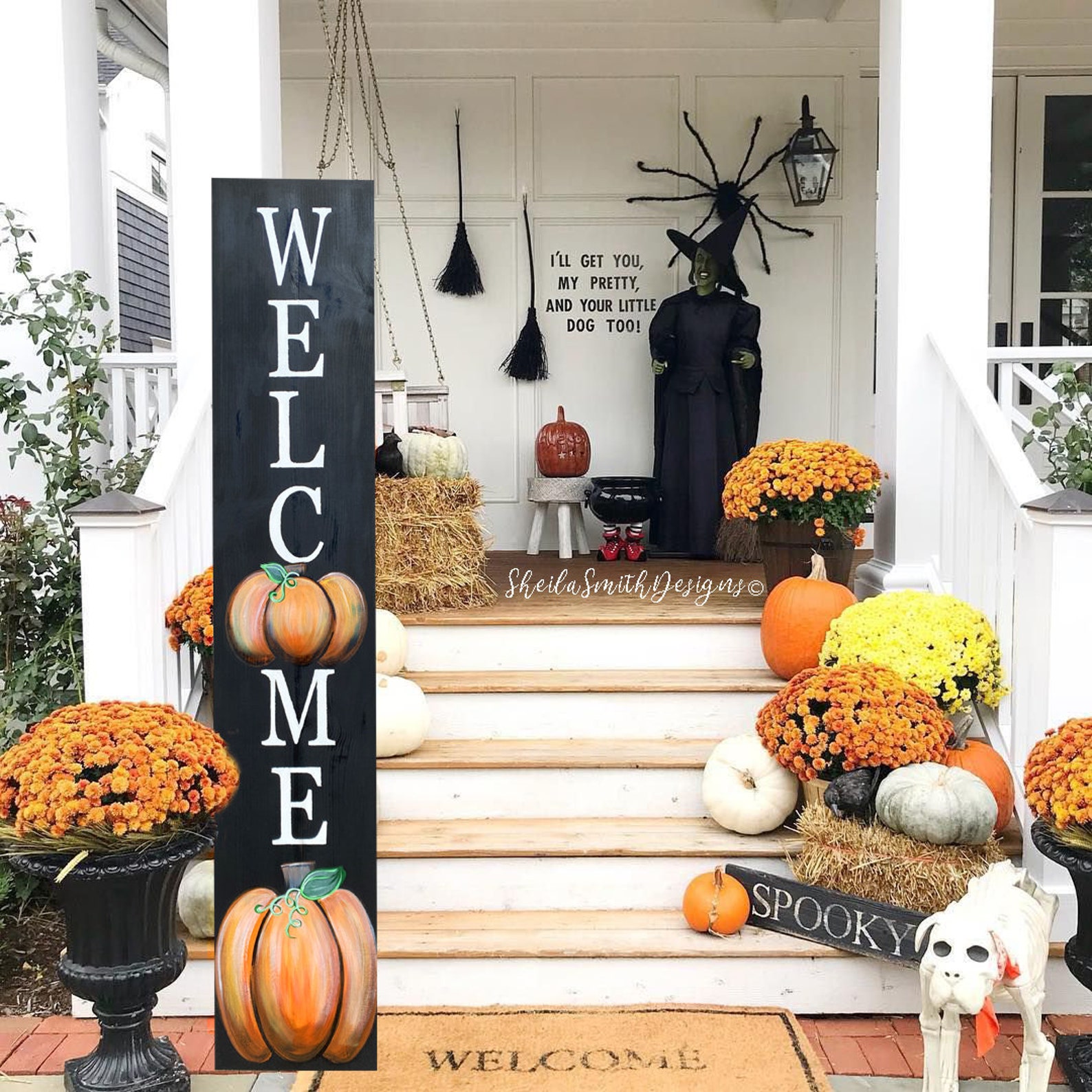 Pumpkin Fall Welcome Sign, Fall Decor, Fall Sign, Welcome Sign, Pumpkin ...