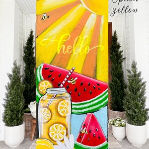 Summer Sign, Watermelon Sign, Hello Summer Sign, Lemonade Sign, Summer ...