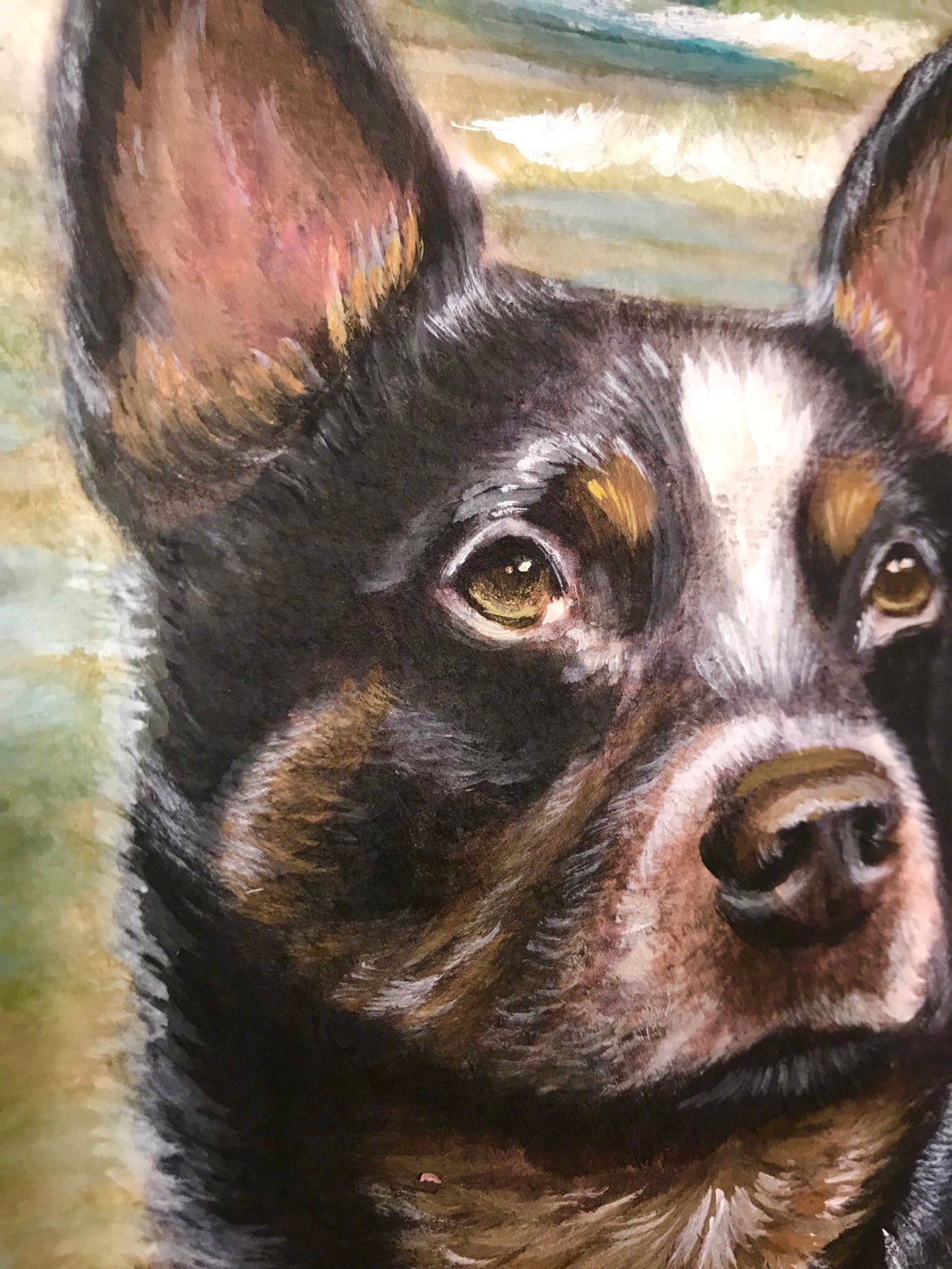 Custom Dog Portrait of Your Favorite Pup or Puppies Dog | Etsy