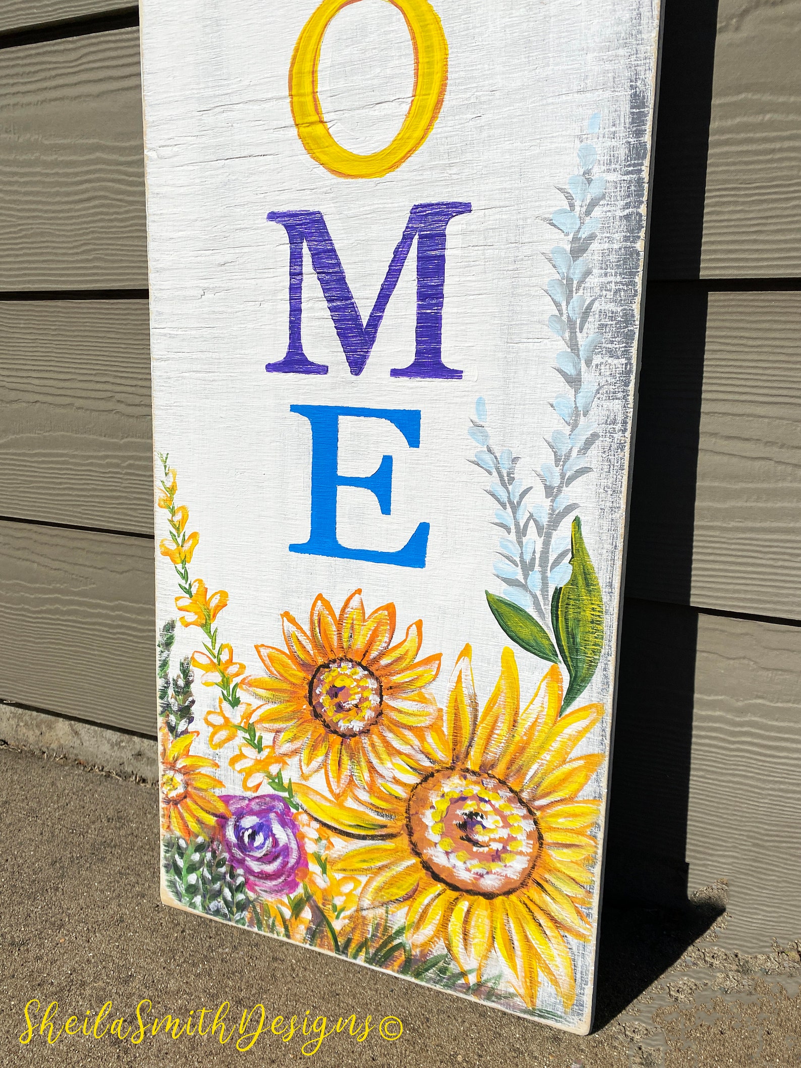 Summer Sign, Porch Sign, Spring Wood Welcome Sign, Vertical Front Door ...