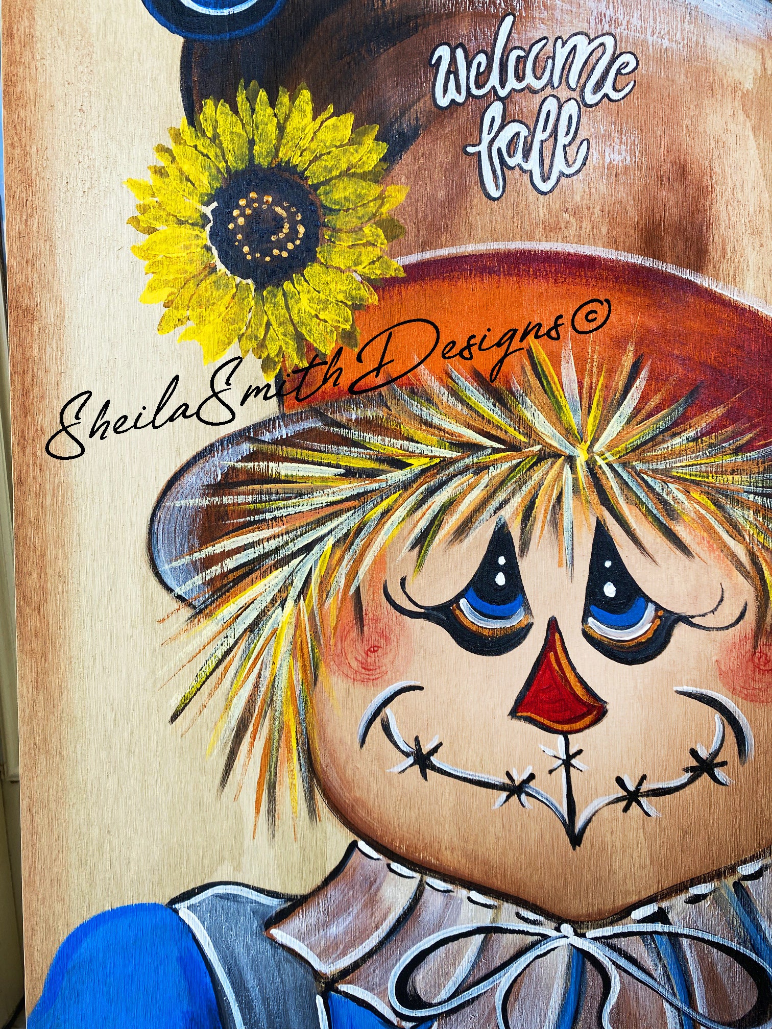 Scarecrow Sign, Fall 2023, Fall Decor, Welcome Fall, Fall Welcome Sign ...