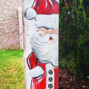 Winter Welcome Santa Sign, Santa Sign, Vertical Front Door Sign ...