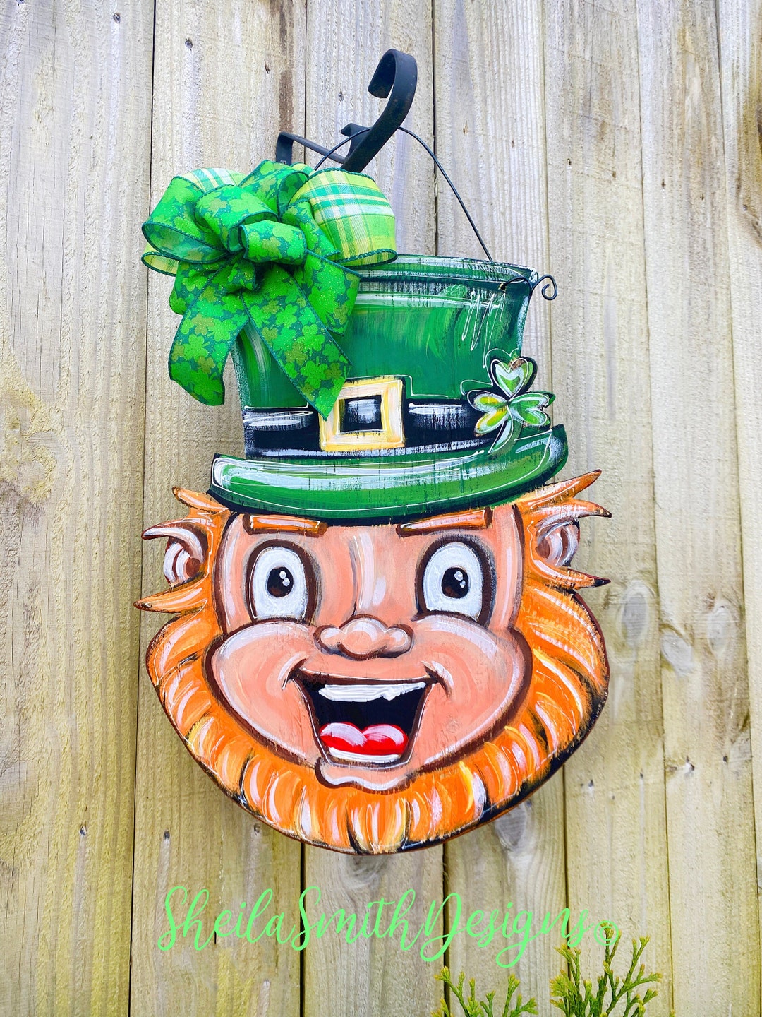 Leprechaun Door Hanger, Leprechaun Sign, St Patricks Day Sign ...