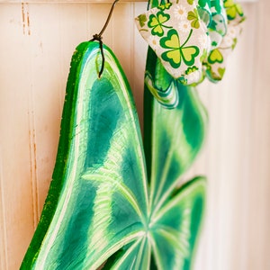 Shamrock Sign, Shamrock Door Hanger, Four Leaf Clover, St Patricks Day ...