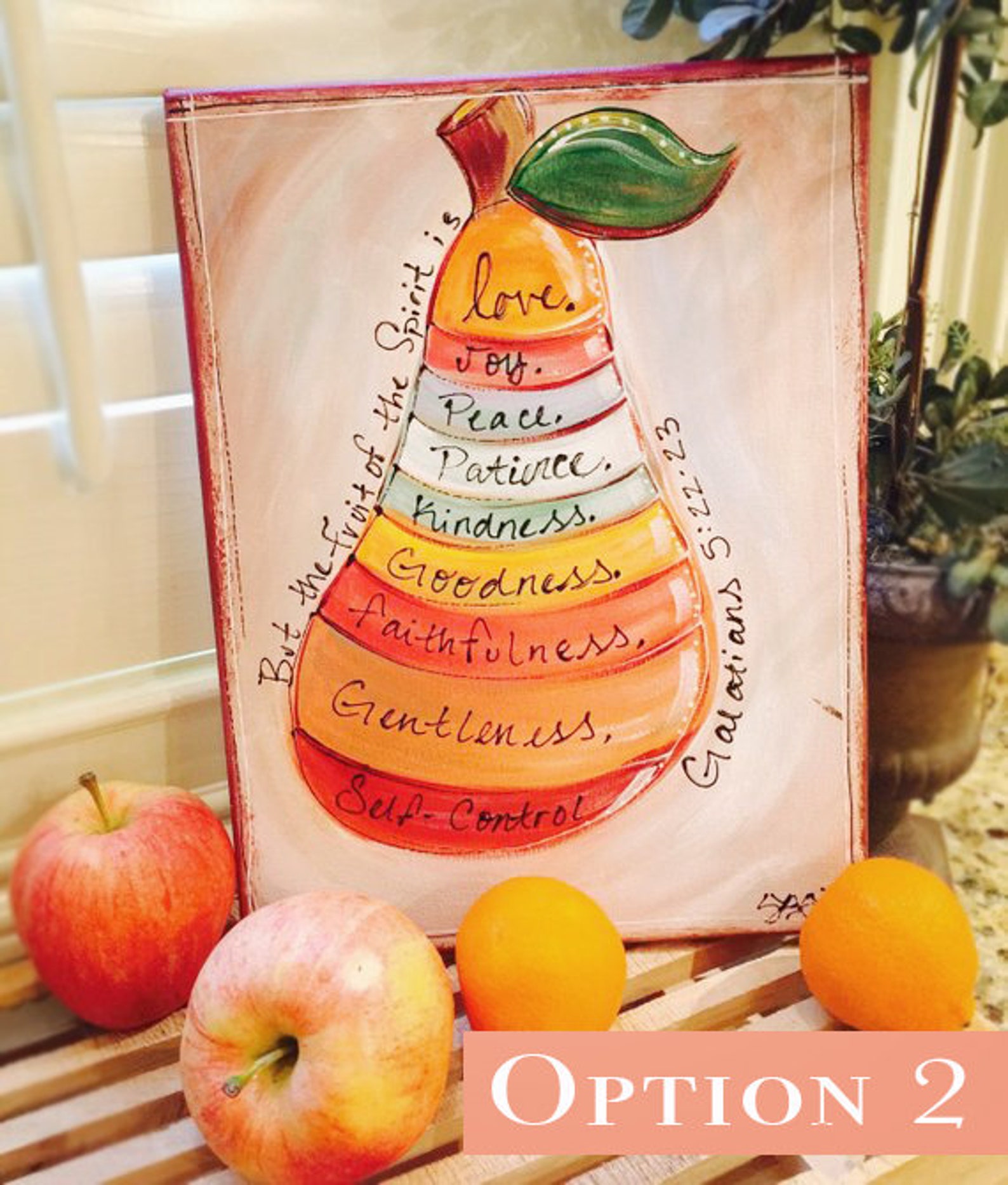 The Fruit of the Spirit Painting Colorfully Hand Painted by | Etsy