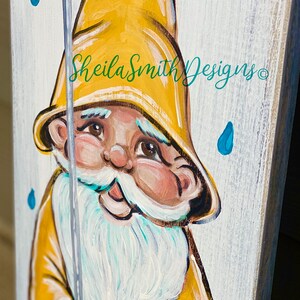 April Showers Spring Sign, Spring Welcome Sign, Gnome Decor, Front ...