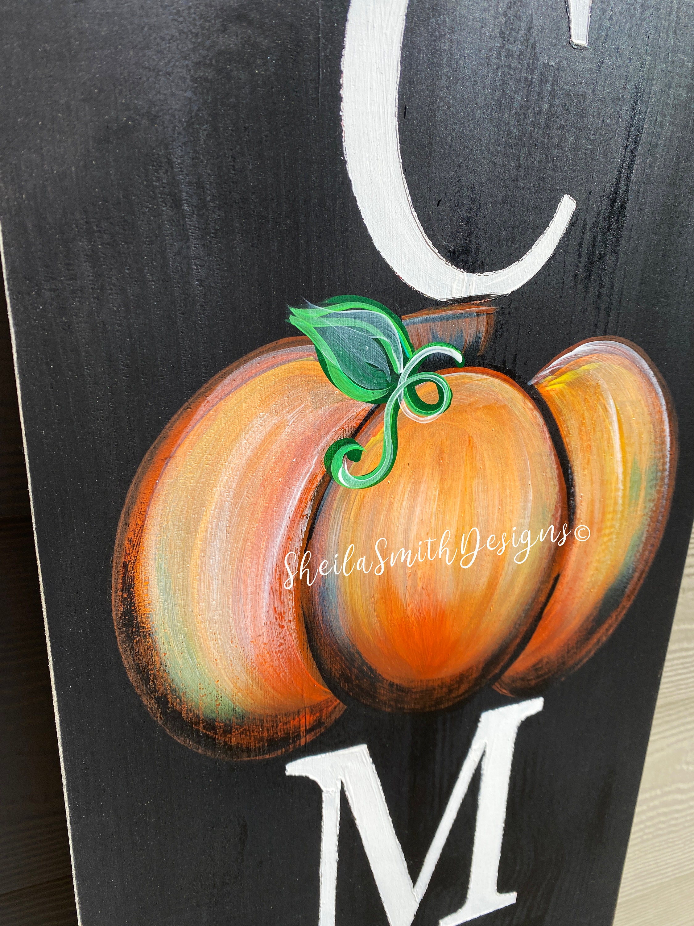 Pumpkin Fall Welcome Sign, Fall Decor, Fall Sign, Welcome Sign, Pumpkin ...