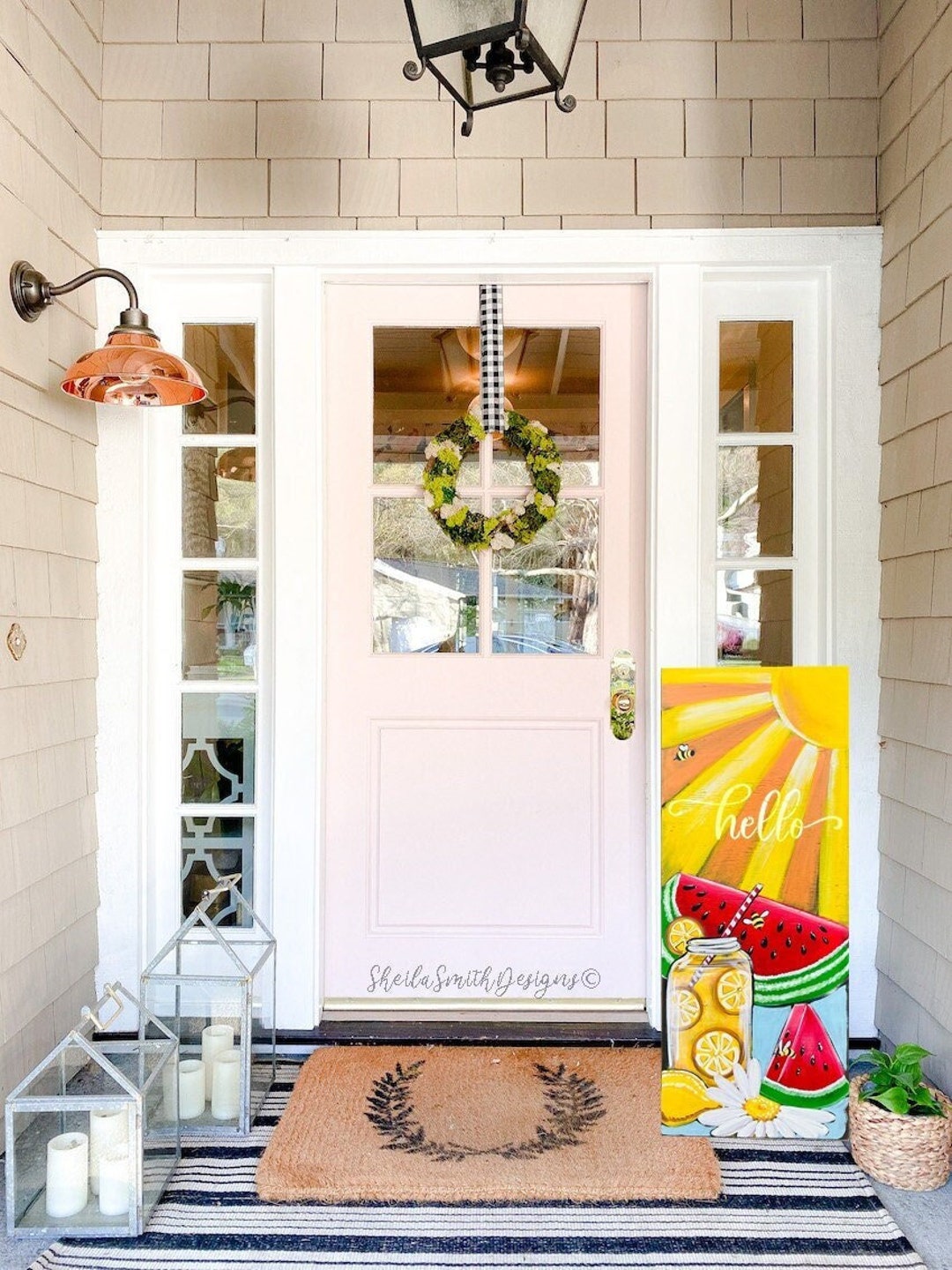 Summer Sign, Watermelon Sign, Hello Summer Sign, Lemonade Sign, Summer ...