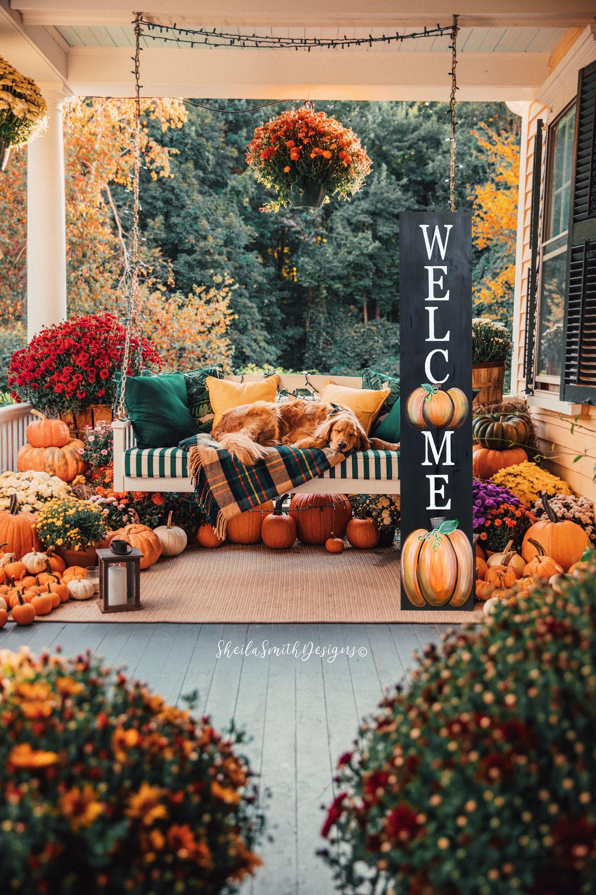 Pumpkin Fall Welcome Sign, Fall Decor, Fall Sign, Welcome Sign, Pumpkin ...