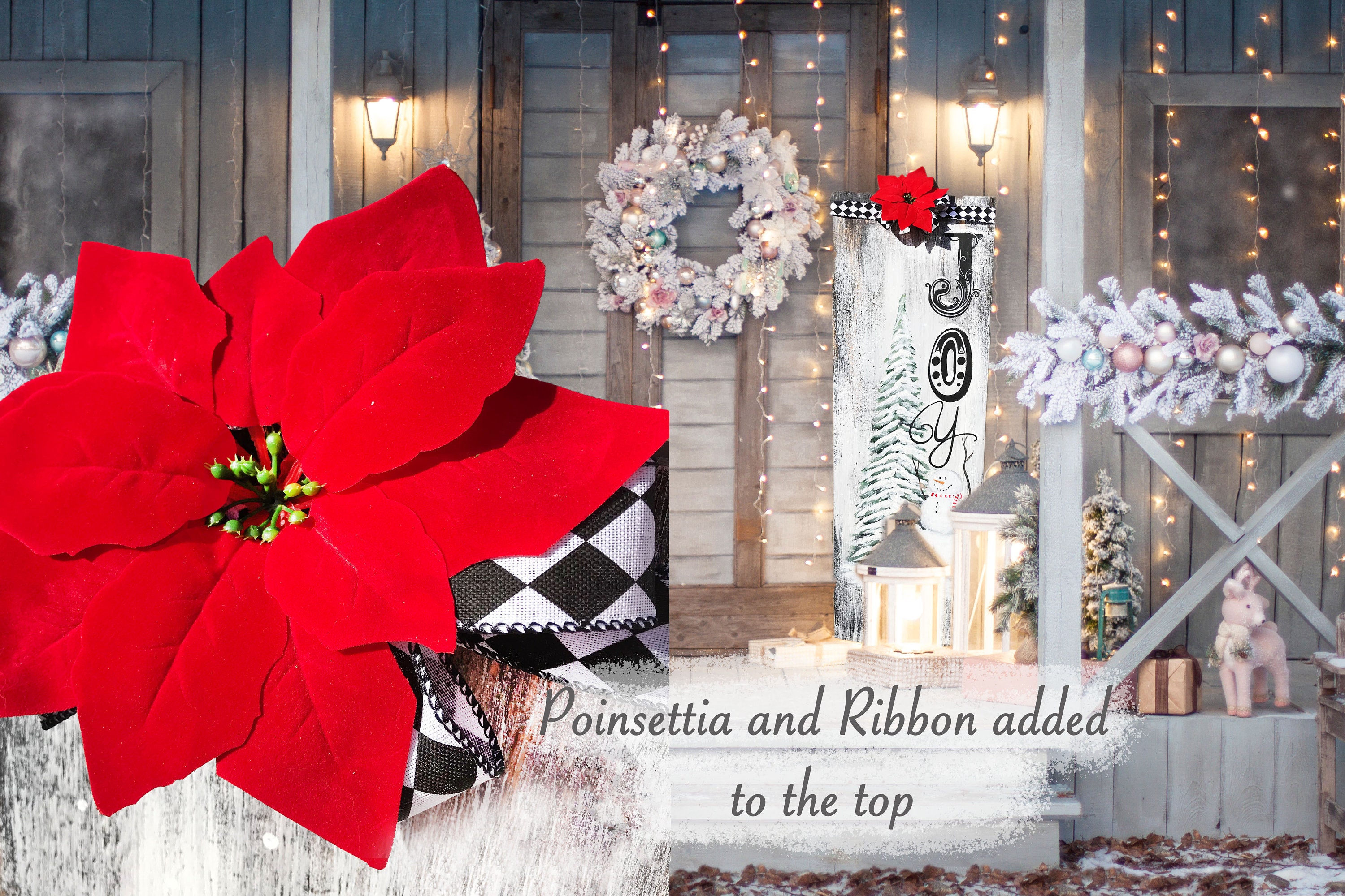 Winter Welcome Sign, Joy Snowman Sign, Vertical Front Door Sign ...