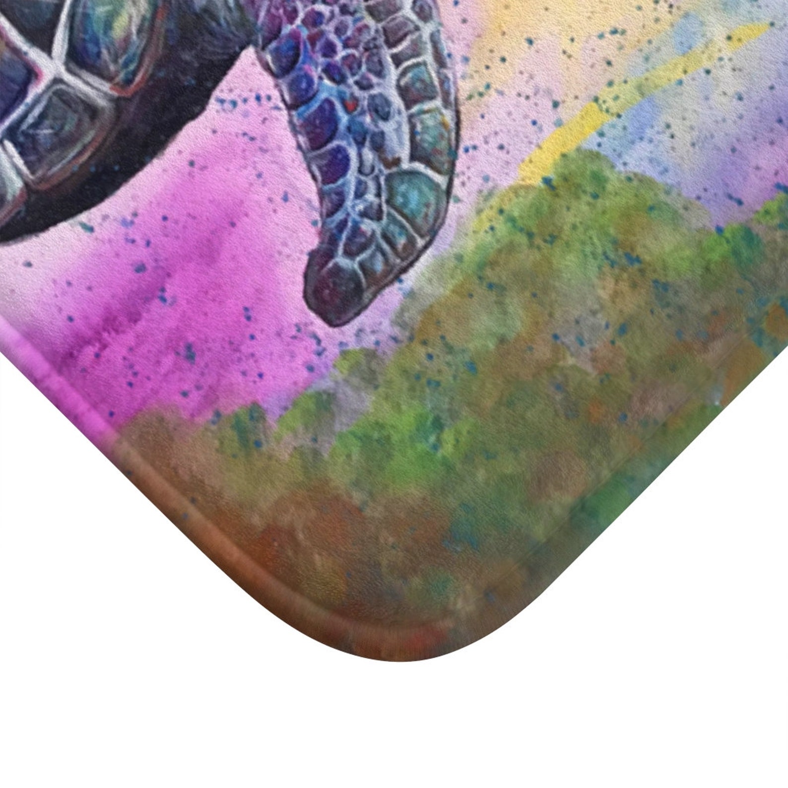 Soft Turtle Bath Mat Turtle Bathroom Decor Turtle Bath Mat - Etsy