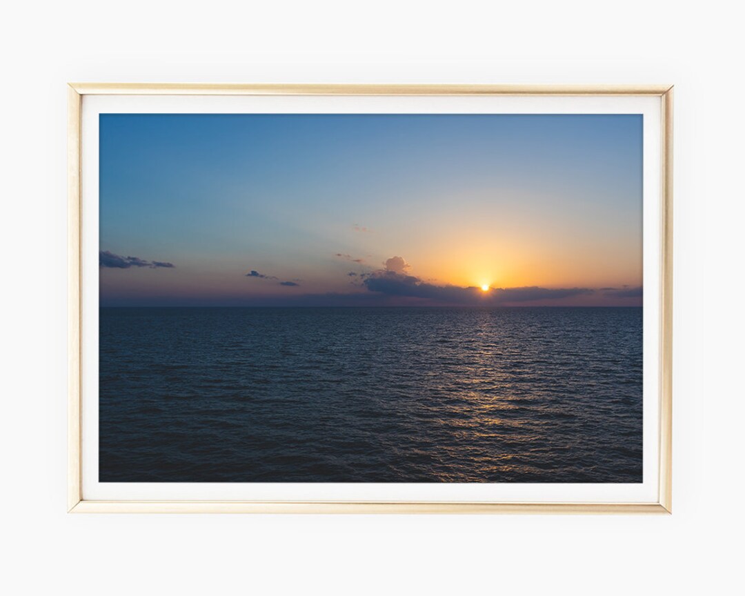 Bahamas Sunset Seascape Photo, Tropical Coastal Print (digital Download ...