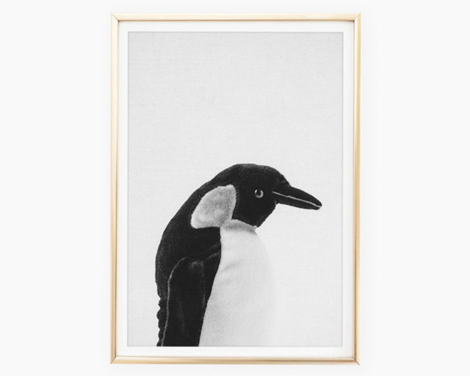 Penguin Print Side Penguin Profile Printable Zoo Nursery - Etsy