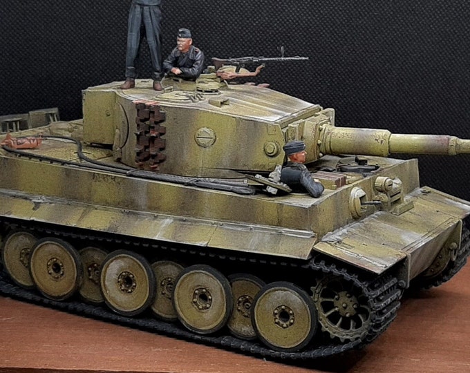 Painted Miniatures - WWII Panzer Tiger I + Crew, 1/35 Scale - Etsy