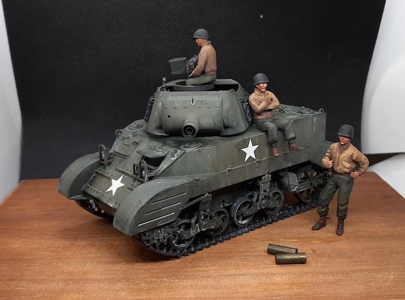 1/35 Painted US Howitzer Motor Carriage M8 + Crew - Etsy