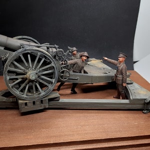 Painted Miniatures - Howitzer WW1 BL 8-inch Howitzer + Crew (4 Figures ...