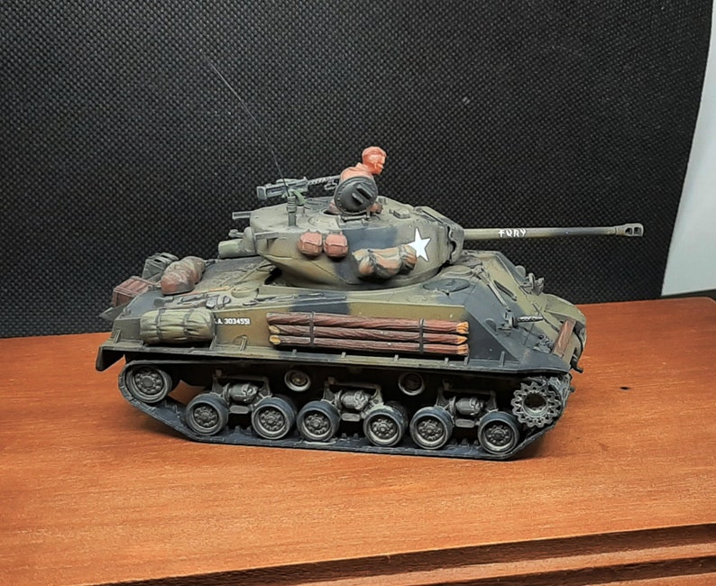 1/56 Painted Bolt Action M4A3E8 Sherman "fury" - Etsy