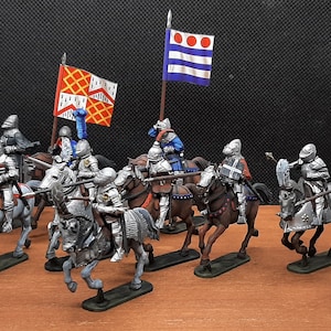 Painted Miniatures 28mm Medieval Knights Mounted 12 - Etsy
