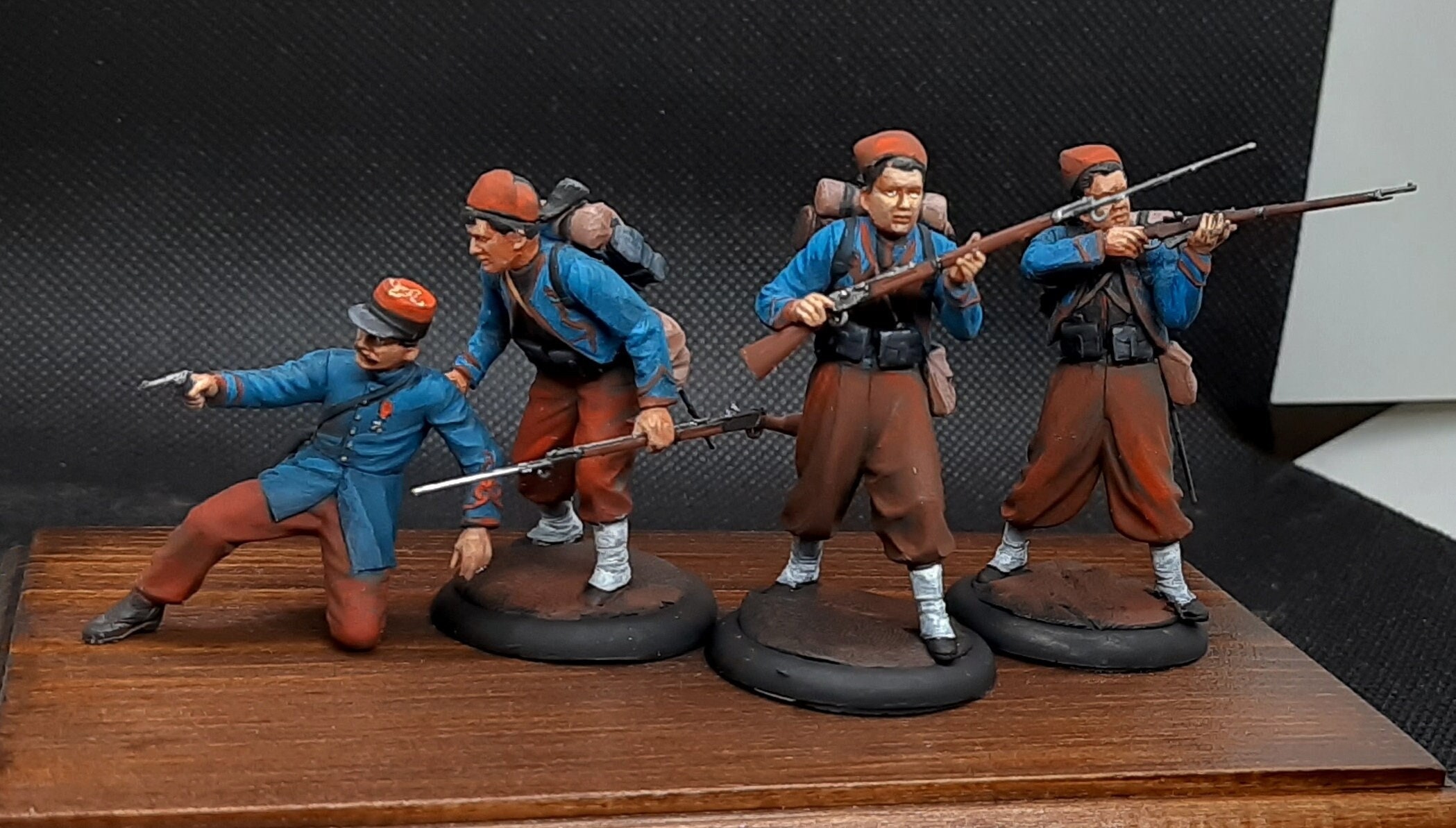 Painted Miniatures - French Zouaves (1914), 4 Figures Scale 1:35 - Etsy