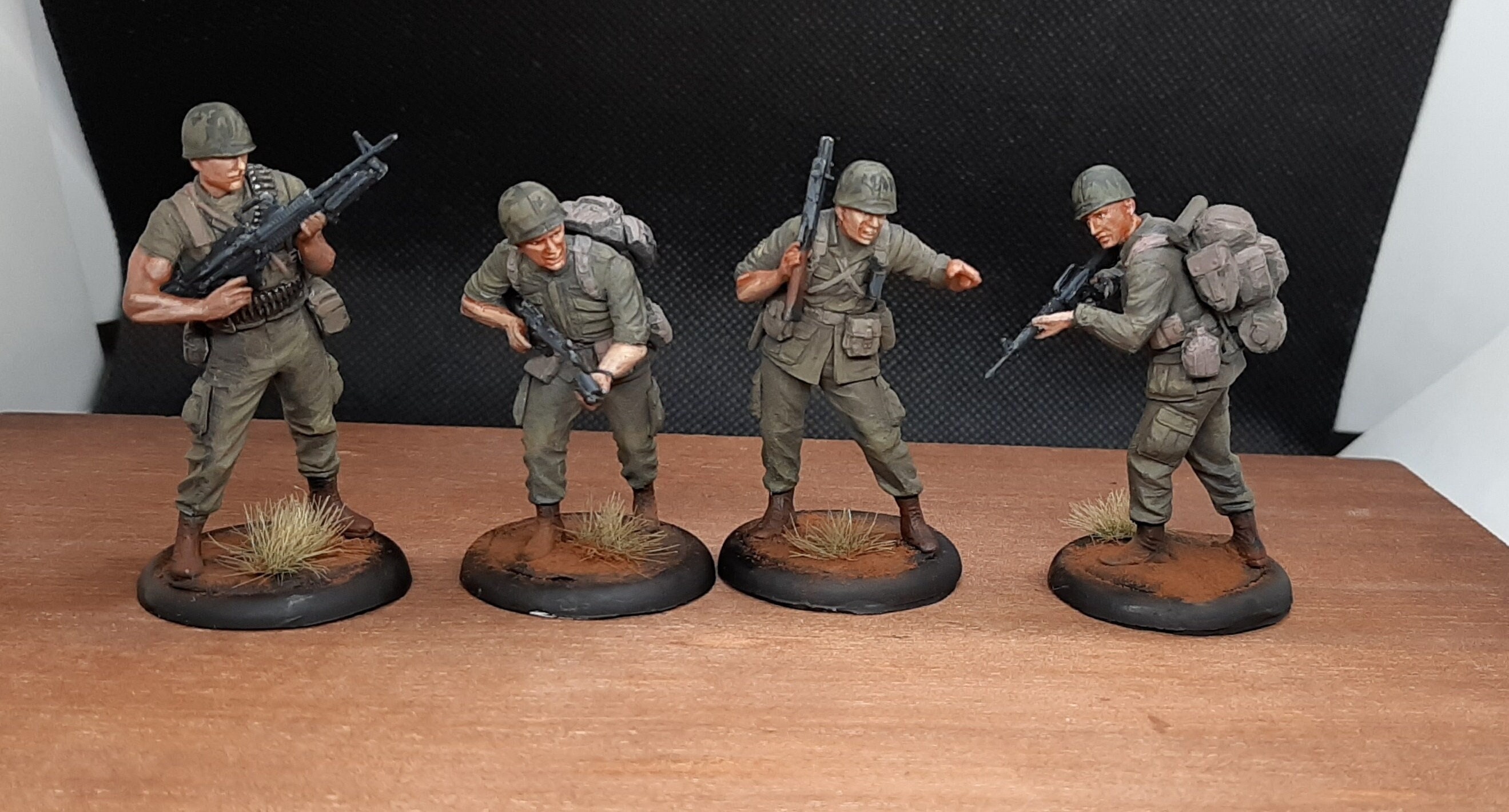 Painted Miniatures - US Soldiers Vietnam War, 4 Figures, Scale 1:35 - Etsy