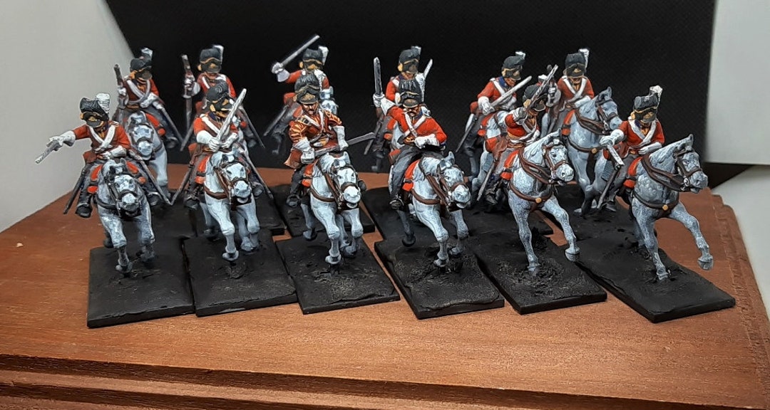 PRE-ORDER 28mm Painted Napoleonic British Union Brigade Cavalry - Scots ...