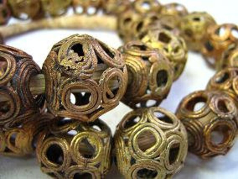African Brass Beads - Etsy