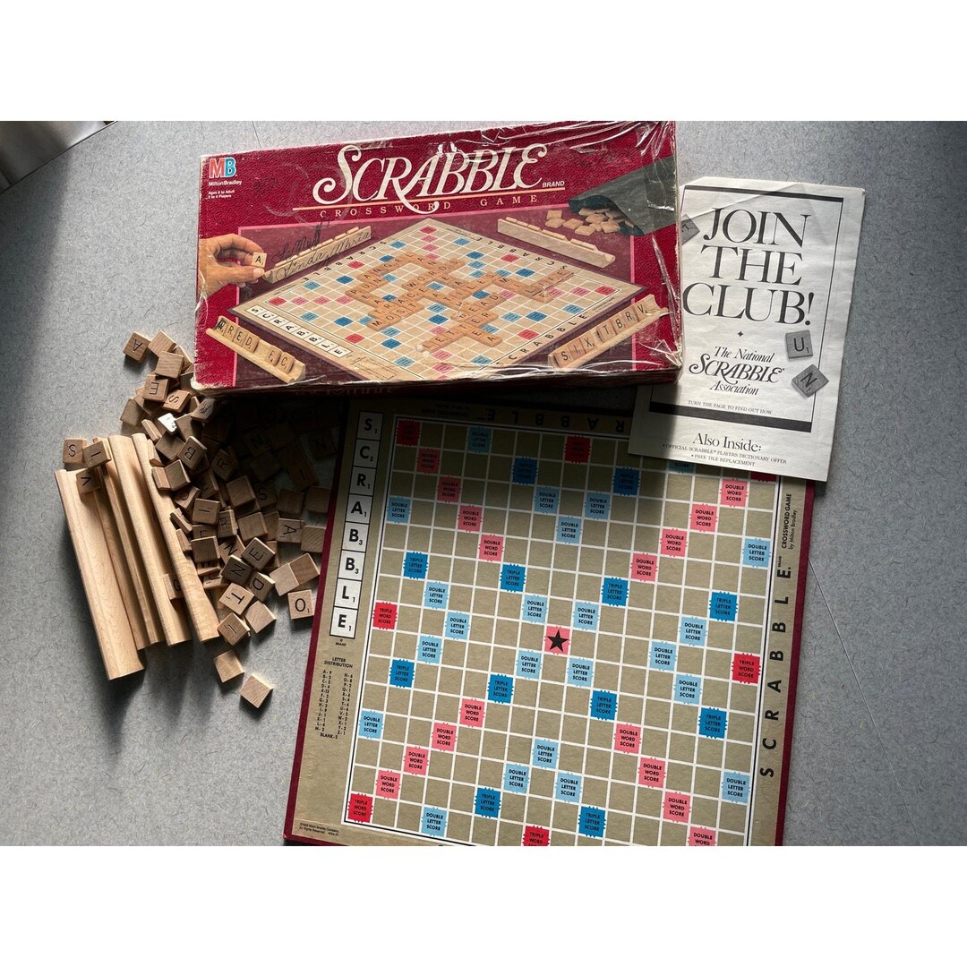 Vintage Scrabble Board Game From the 80's - Etsy