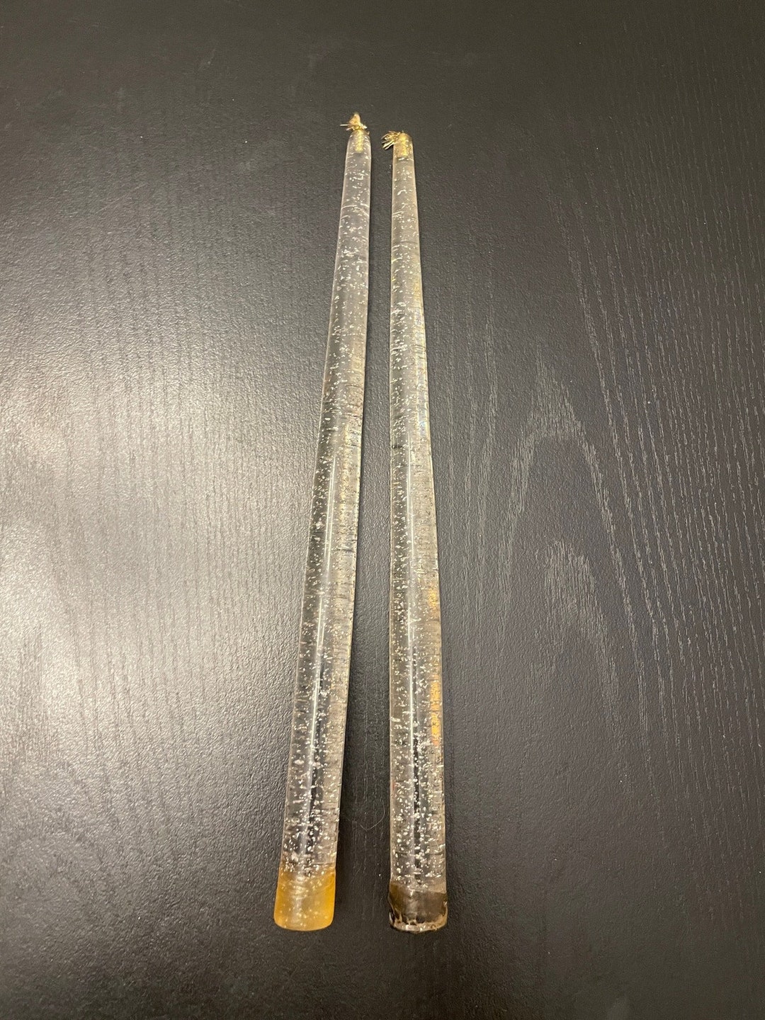 Pair of Acrylic Lucite Candles Set 2= 8" - Etsy