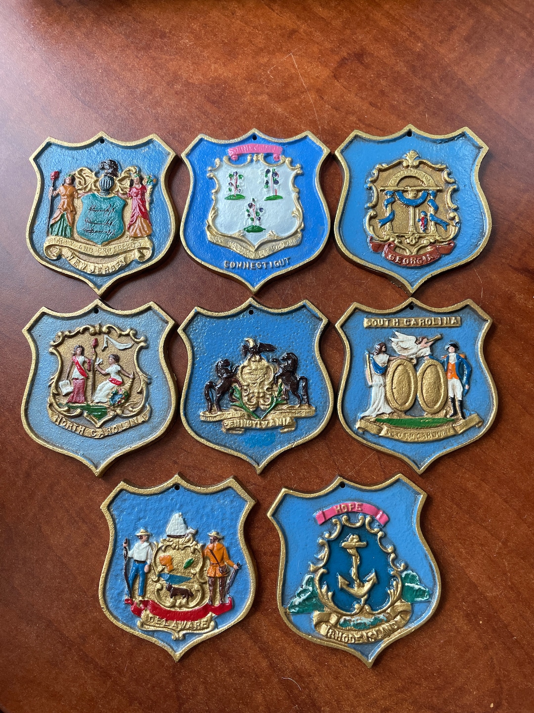 Assorted Vintage Cast Iron State Seals Sold Individually - Etsy