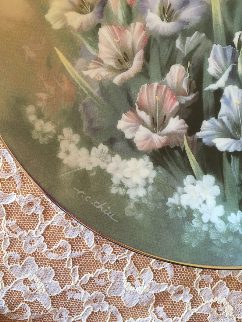 Tan Chun Chiu ruby Elegance Collectors Plate - Etsy