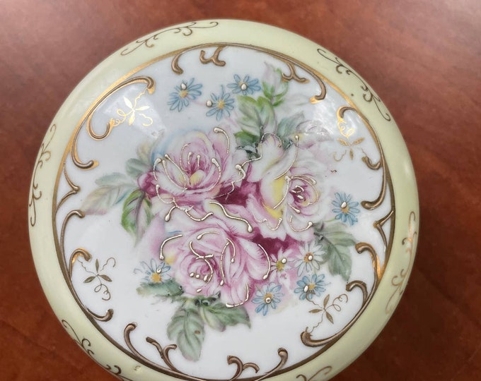 Vintage Hand Painted Ceramic Music Box - Etsy