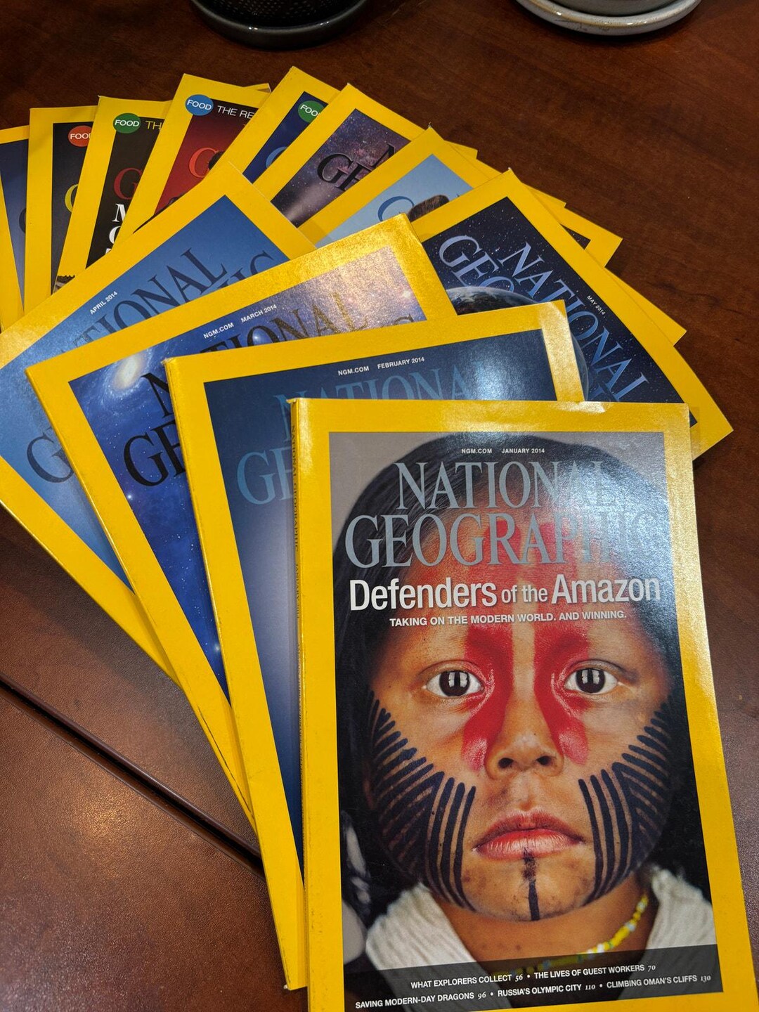 National Geographic 2014 Magazines 12 PC Bundle Complete - Etsy