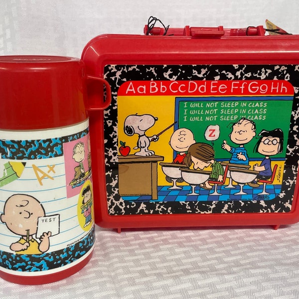 Snoopy Peanuts Lunch Box - Etsy