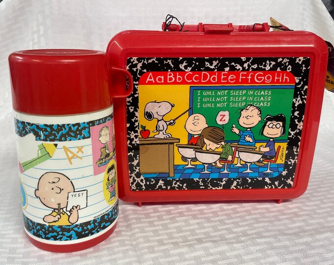 Vintage Aladdin Peanuts/snoopy Lunch Box - Etsy