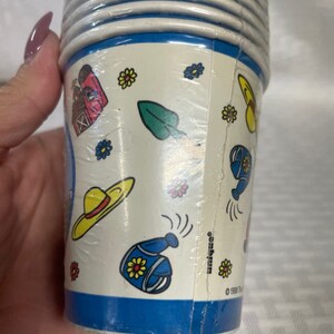 Vintage Barney Paper Cups Set of 8 - Etsy