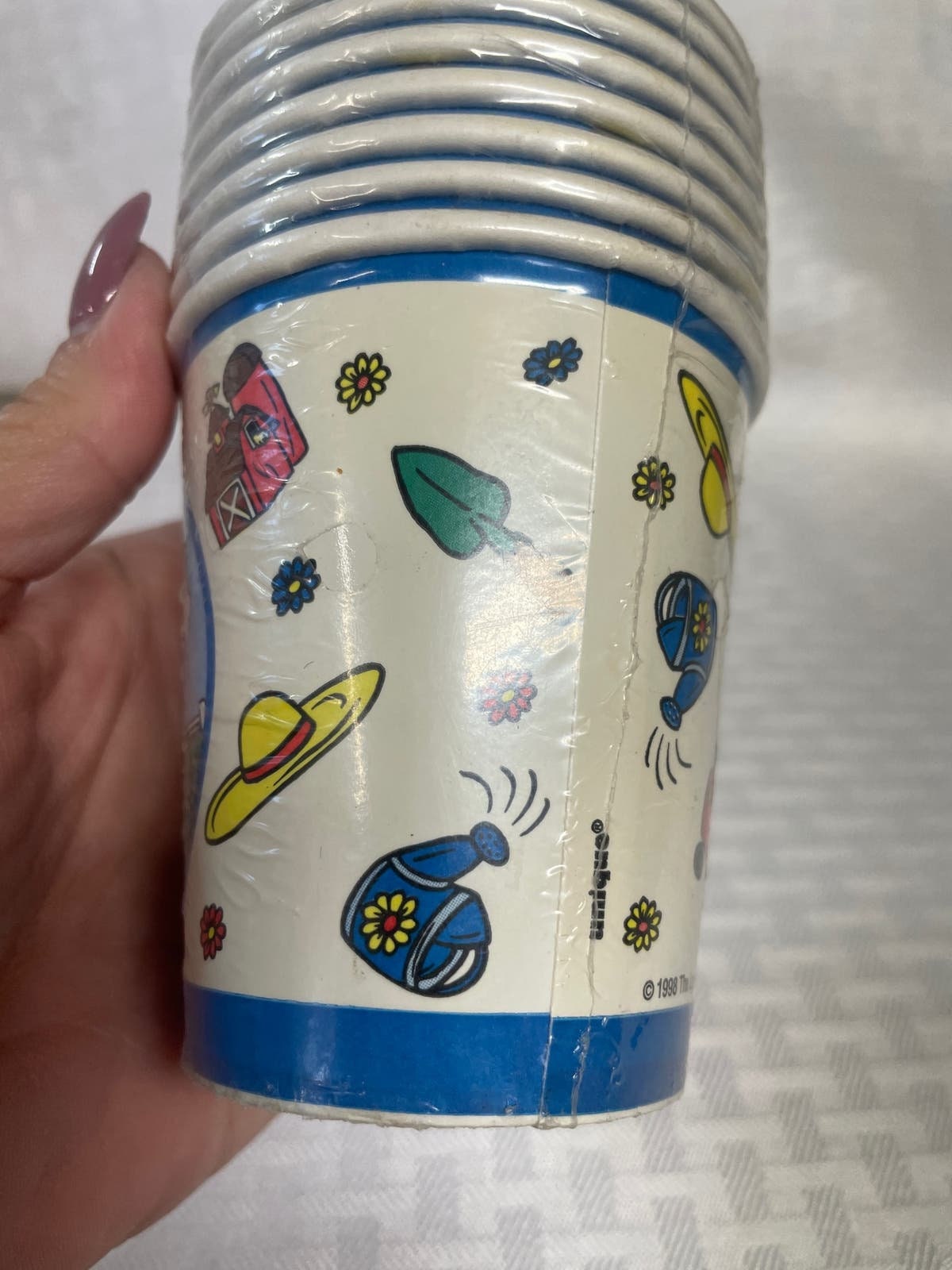 Vintage Barney Paper Cups Set of 8 - Etsy