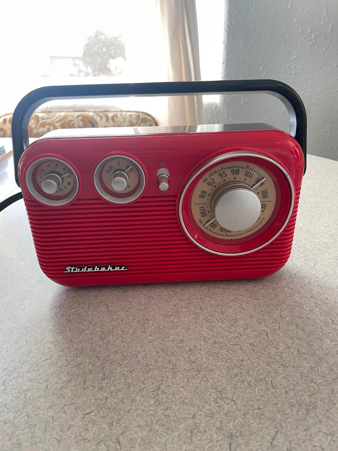 Pre-owned Red Retro Studebaker Portable Radio - Etsy