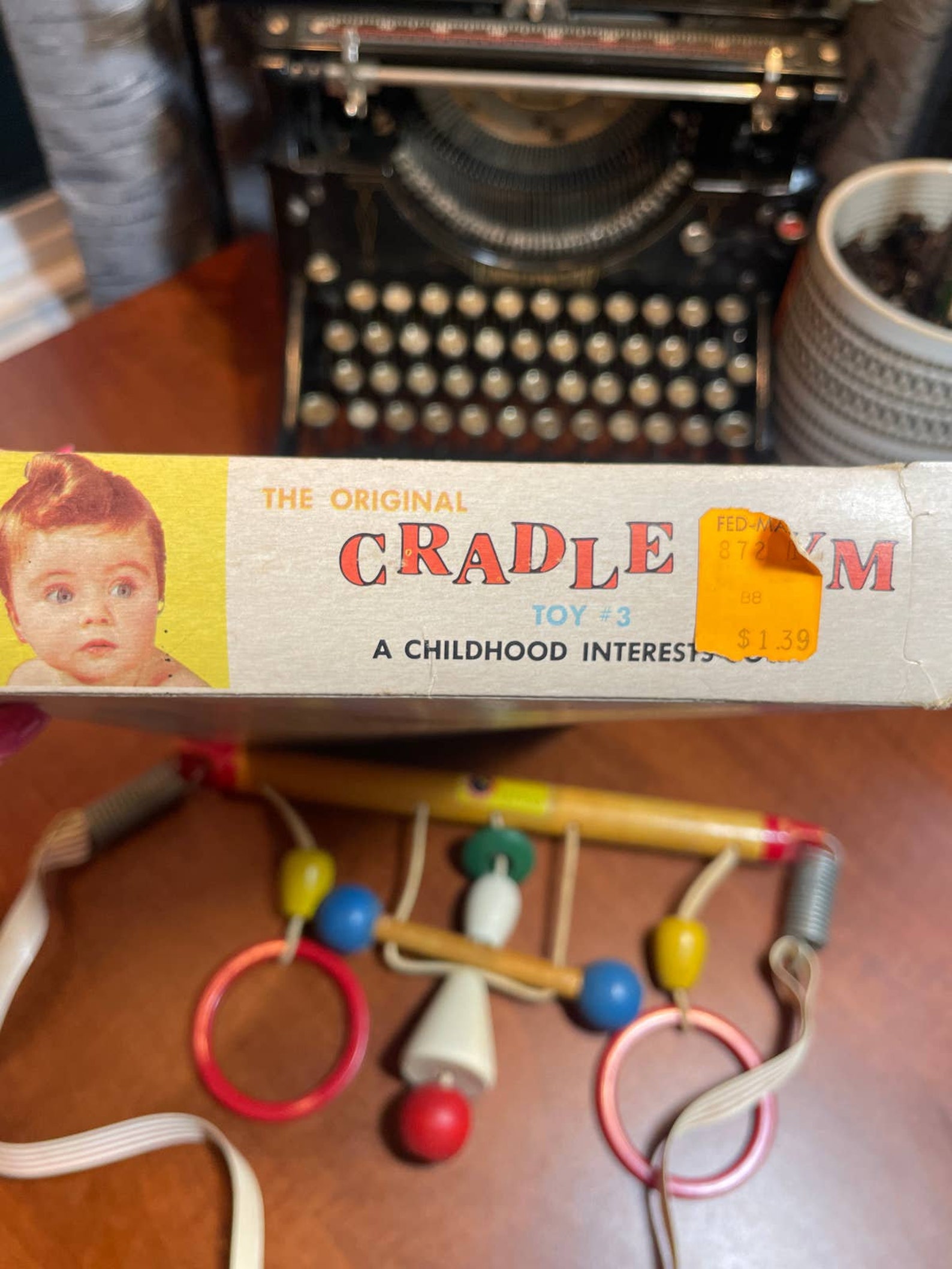Vintage Cradle Gym Baby Toy USED - Etsy
