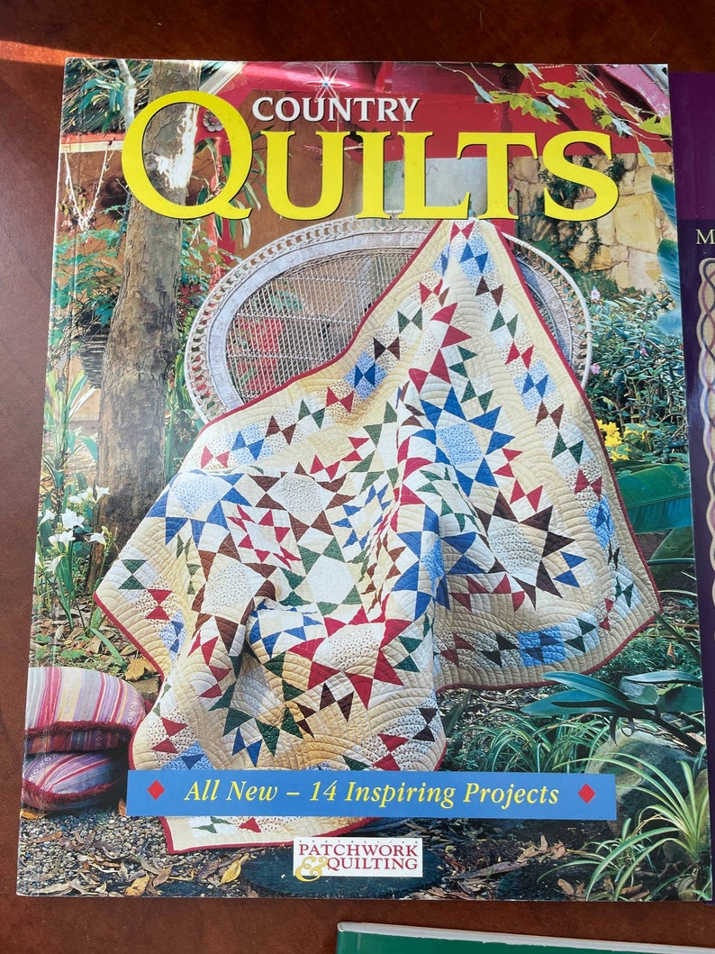 Quilt Books 4 Pc Bundle Softcover Country Quilts, Elm Creek - Etsy