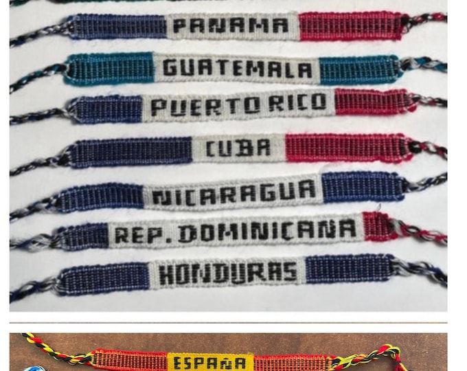 Handwoven Latin Bracelets - Shipping Included NOT Customizable - Etsy
