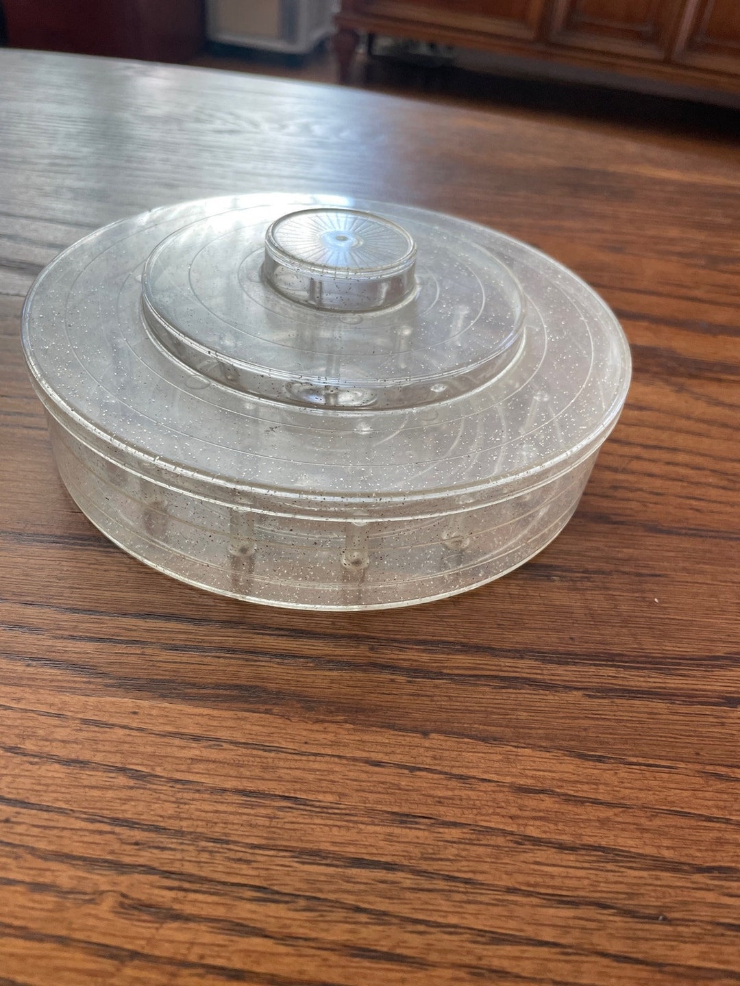 Vintage Acrylic Clear Thread Box - Etsy