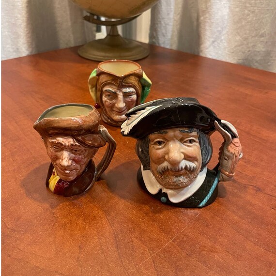 Salvaged Ceramic Toby Mugs by Royal Doulton - Etsy