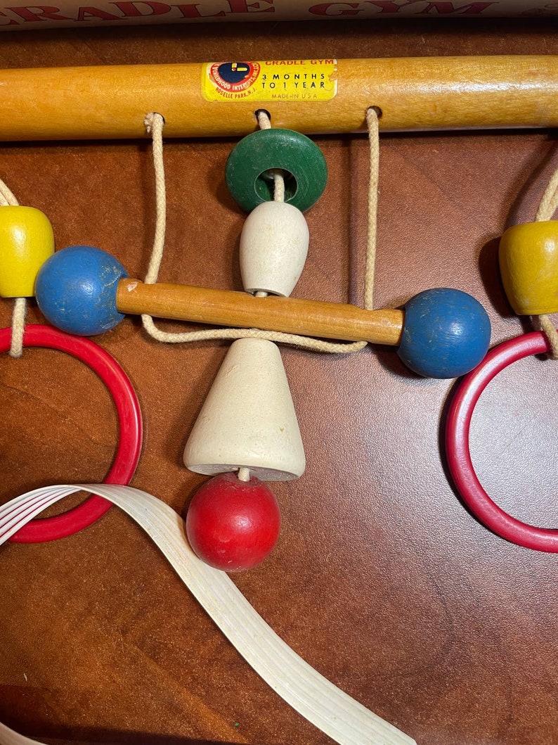 Vintage Cradle Gym Baby Toy USED - Etsy