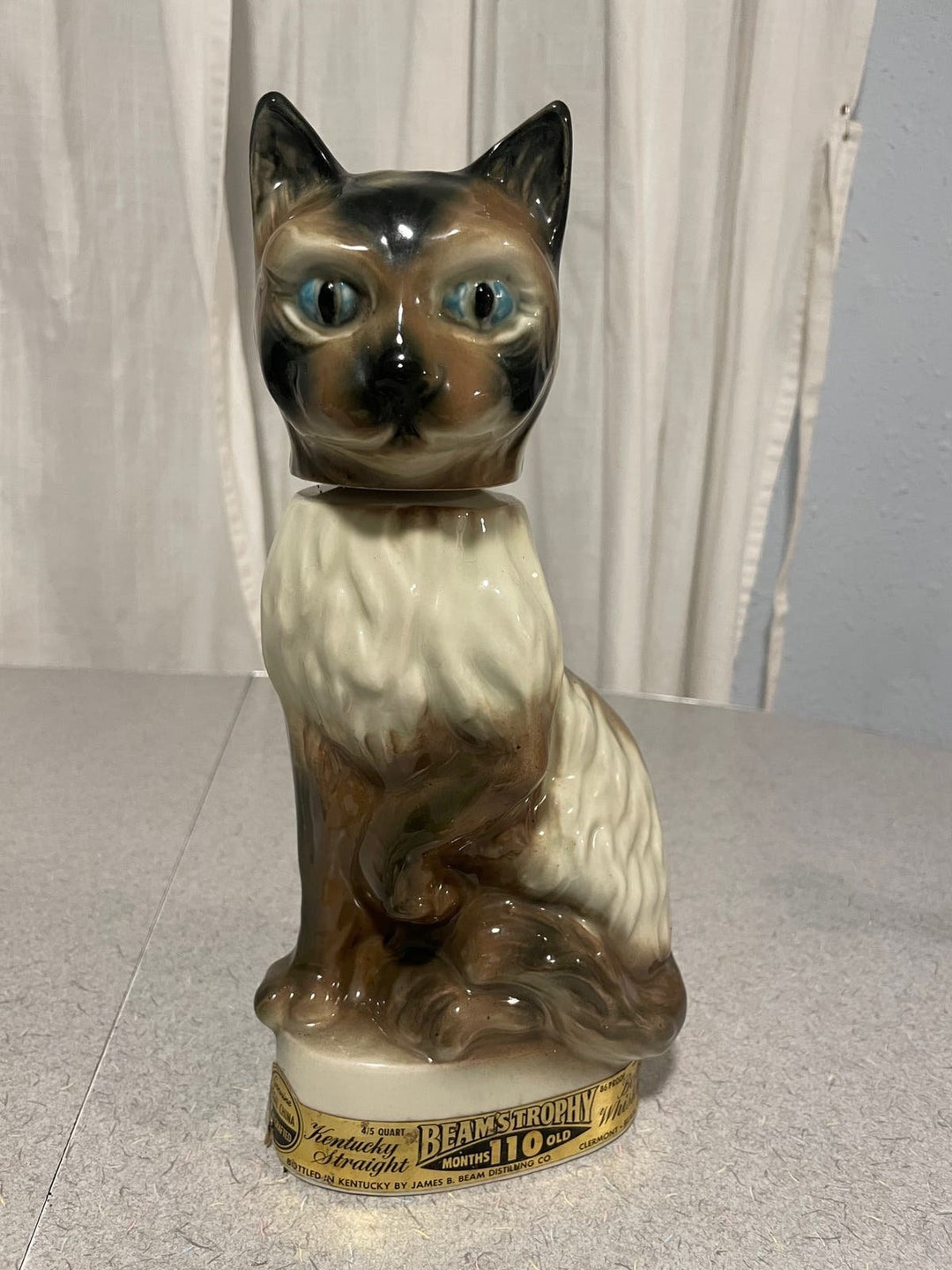 Vintage Collectible Jim Beam Siamese Cat Decanter - Etsy