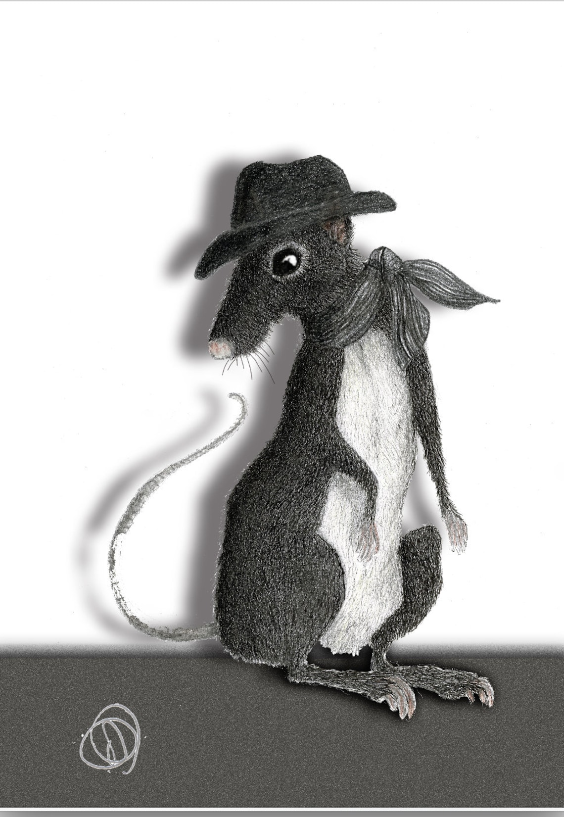 RAT in HAT PRINT A5/A4/A3/A2/A1 inc Deep Frame Canvas Signed Ltd Ed - Etsy