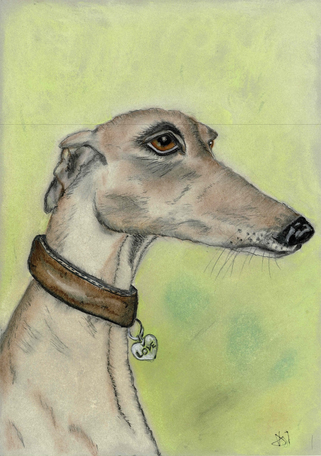 GREYHOUND - A4 - Original Watercolour Painting - Etsy
