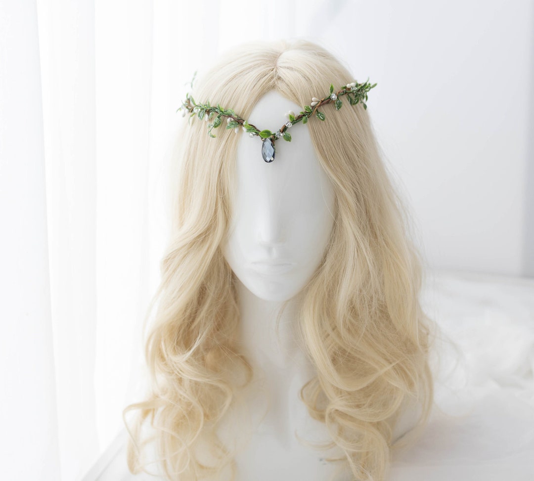Elf Tiara Fairy Crown - Elven Forest Headpiece - Etsy